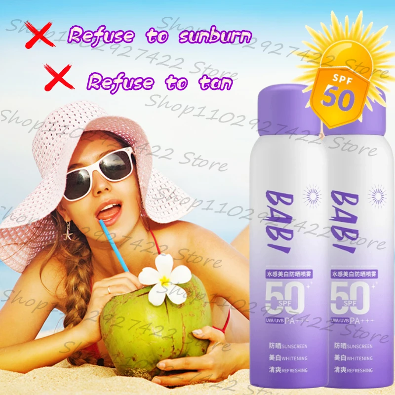 50SPF-BABI-sunscreen-spray-strong-blocking-UV-refreshing-non-stick ...