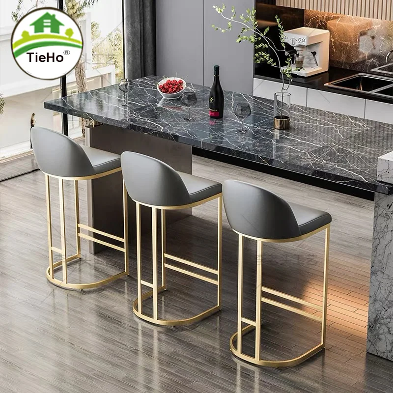 Living-Room-Nordic-Bar-Chair-Household-High-Stool-With-Backrest-Modern ...