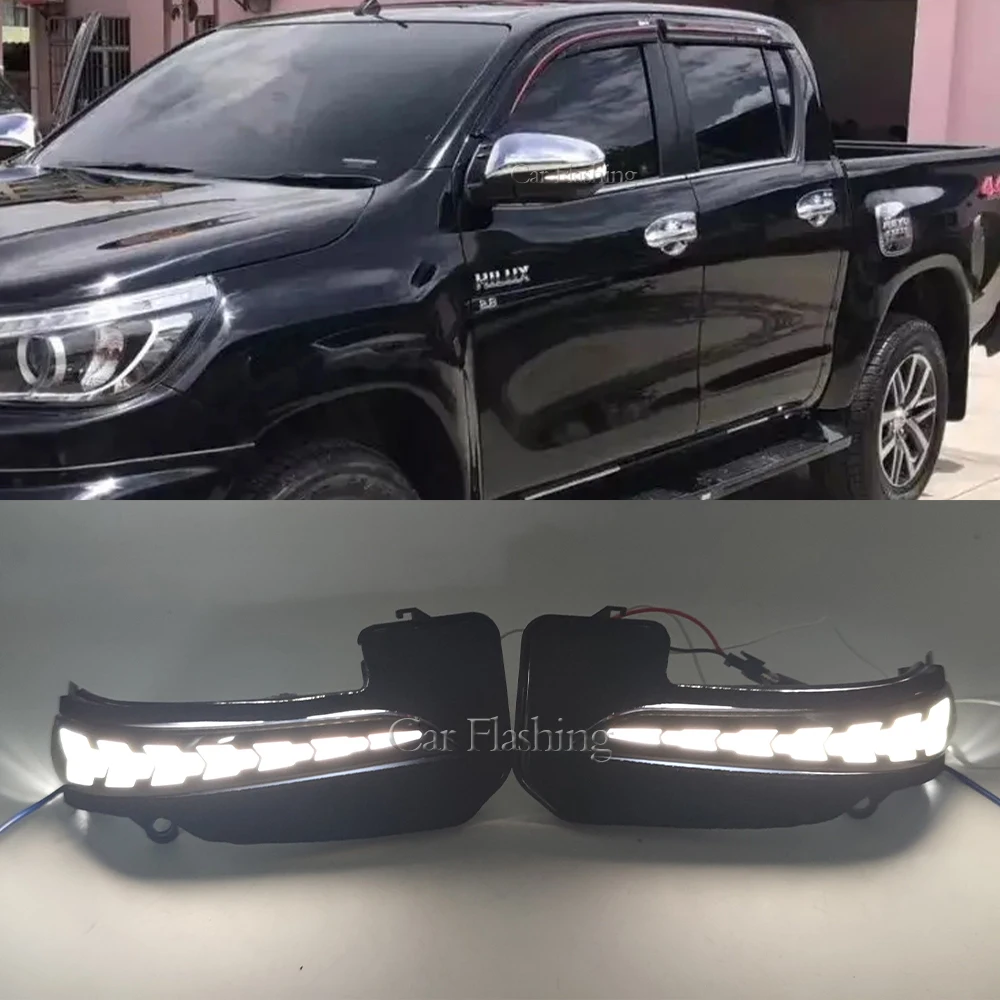1Pair-Side-Rear-View-Mirror-LED-Dynamic-Turn-Signal-Light-For-Toyota ...