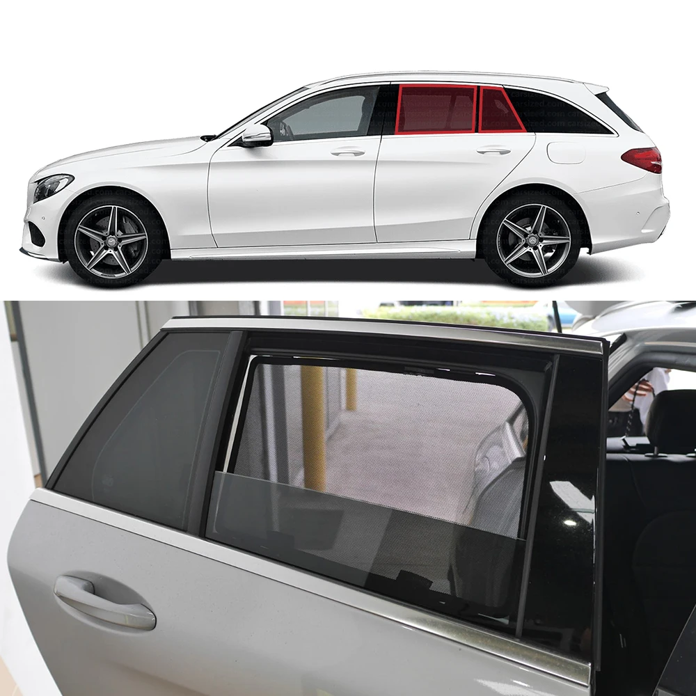 For-Mercedes-Benz-C-Class-Wagon-S205-2014-2021-Car-Rear-Side-Baby ...