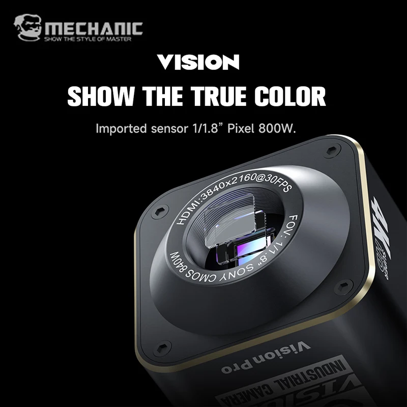 MECHANIC Vision Pro 4K Industrial Microscope Camera 800W 1.8 Inch SONY ...