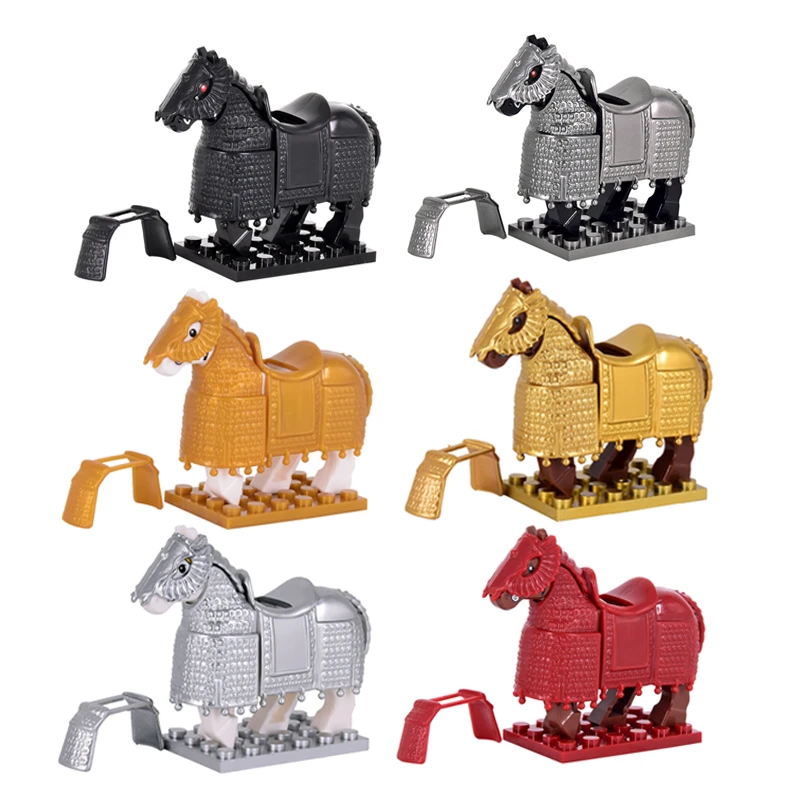 Medieval Knight Blocks Horse | War Knight Medieval Blocks | Lego ...