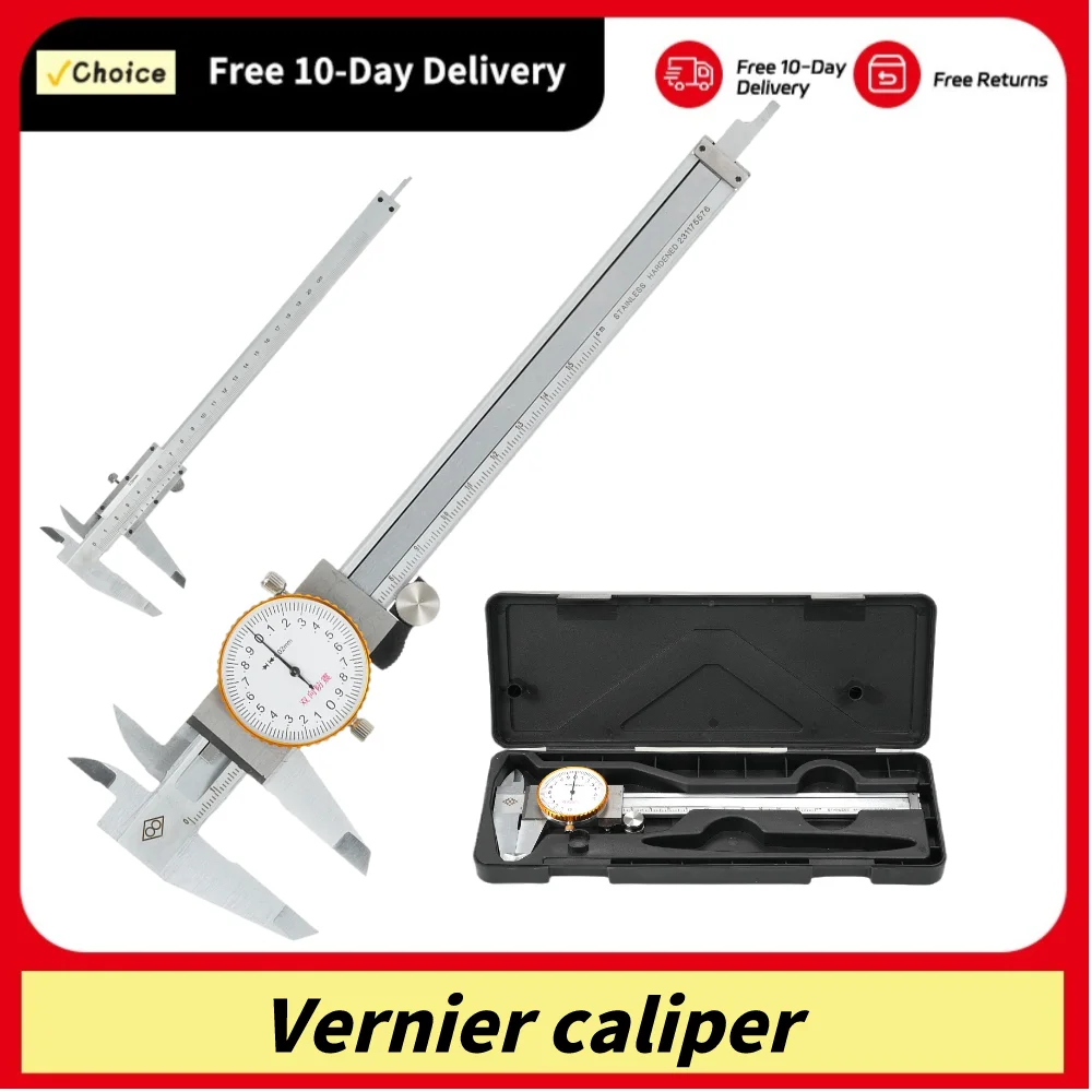 Industrial-Dial-Calipers-High-Precision-Stainless-Steel-Vernier-Caliper ...