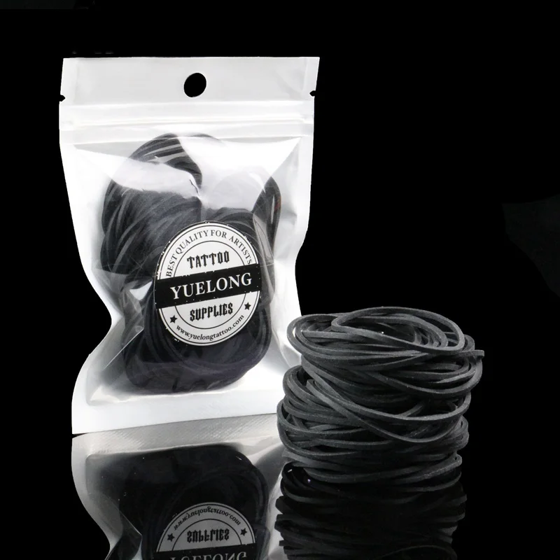 200pcs-Black-Rubber-Bands-Loop-Elastic-Damping-Soft-Rings-Silicone ...
