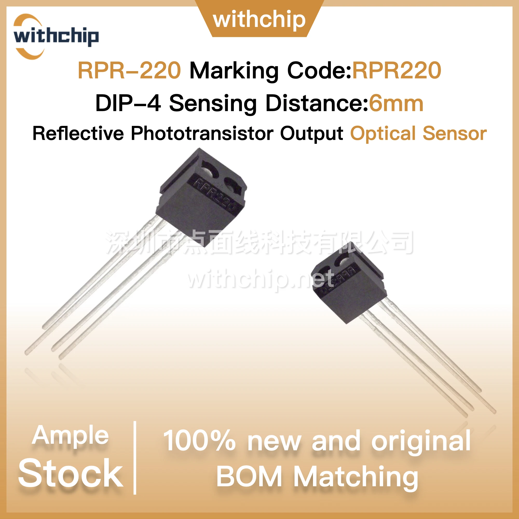 5Pcs-RPR-220-Marking-Code-RPR220-DIP-4-Sensing-Distance-6mm-Reflective ...