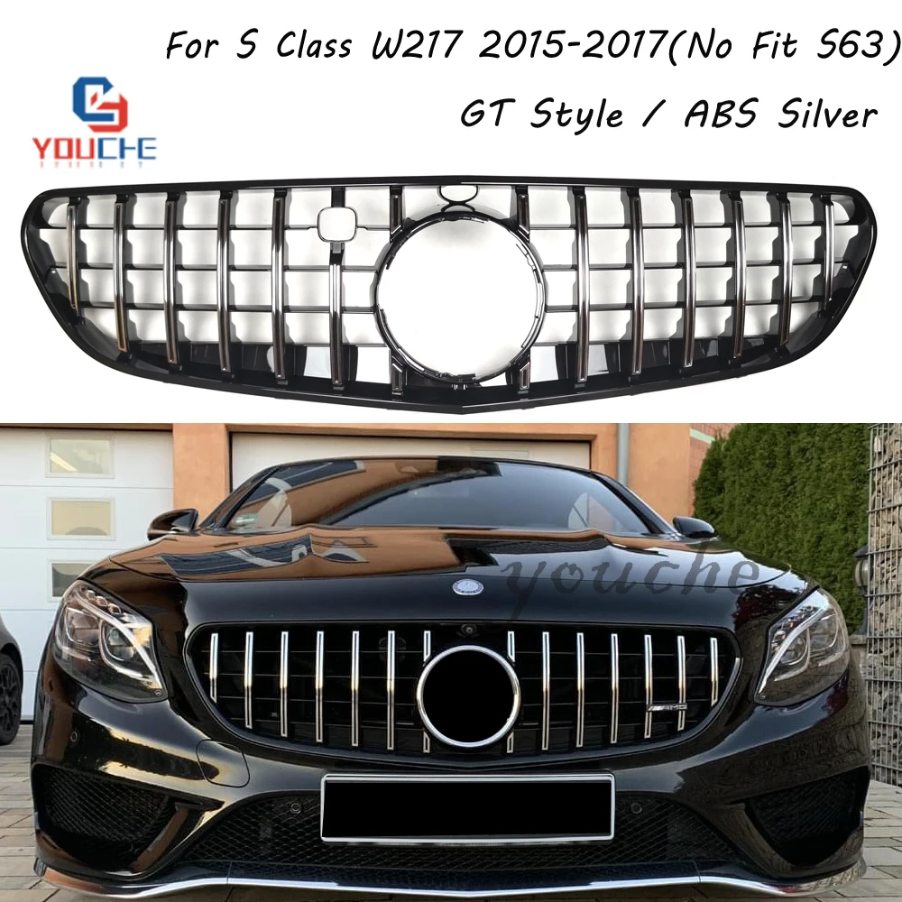 W217 GT Style Front Bumper Grill For Mercedes S Class Coupe C217 A217 ...