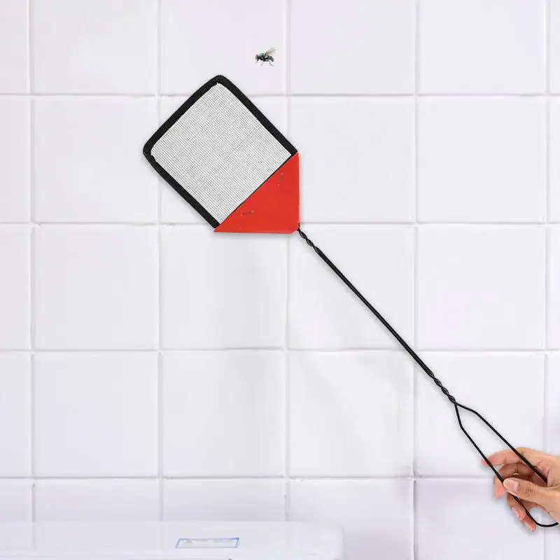 Flyswatter-With-Metal-Handle-Mesh-Fly-Swatter-Heavy-Duty-Flyswatter ...