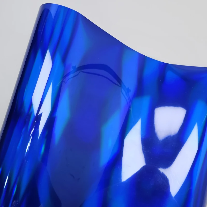 High-Glossy-Holographic-Bule-Vinyl-Wrap-Chrome-Vinyl-Sticker-for-Car ...
