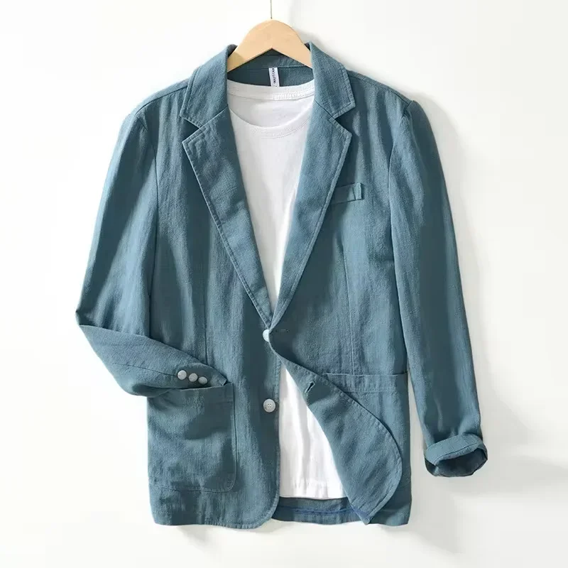 Breathable Men's Blazer Suit Jacket for Men Black Coat for Summer ...