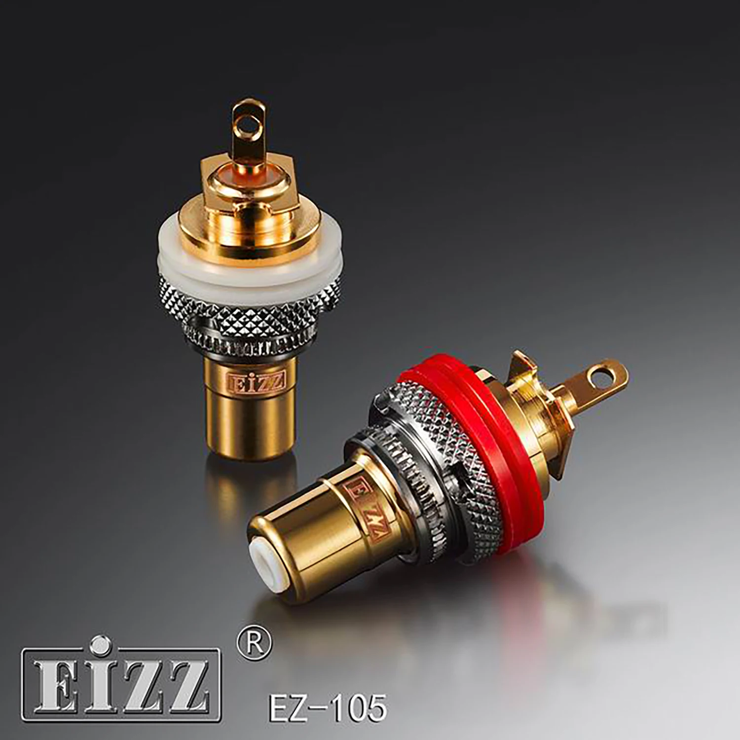 EIZZ-Gold-Plated-Tellurium-Copper-RCA-Jack-Female-Socket-Connector-For ...