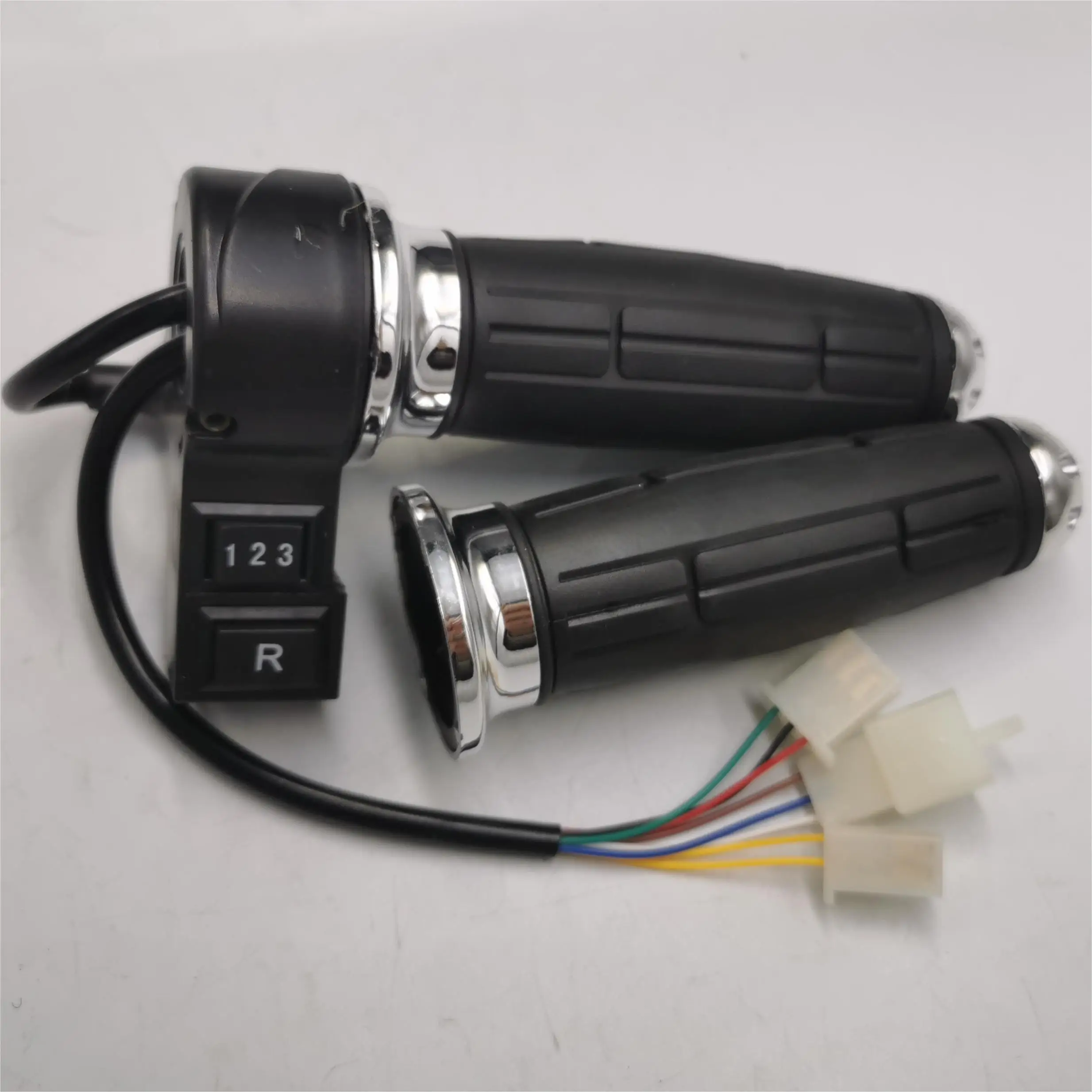 Electric-Bike-Accelerator-Scooter-Throttle-with-3-Speed-and-Reverse ...