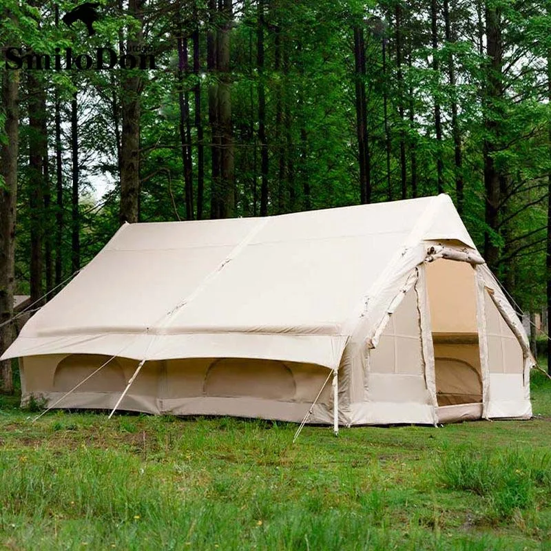 SmiloDon Large Camping Inflatable Tent Rainproof Waterproof Outdoor Air ...