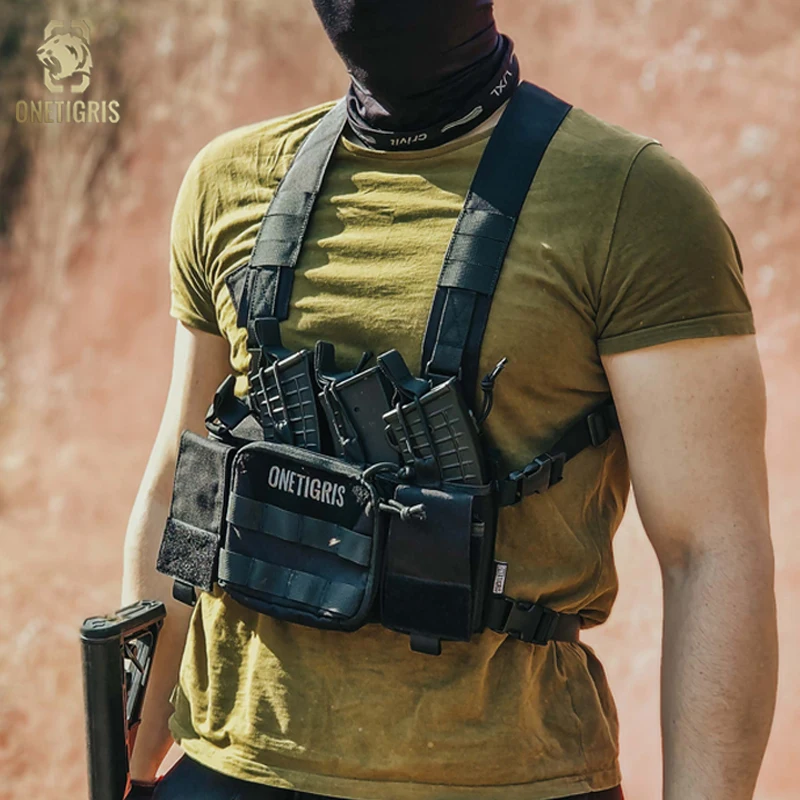 ONETIGRIS-Chest-Rig-Tactical-MOLLE-X-Harness-Military-JPC-Hunting ...