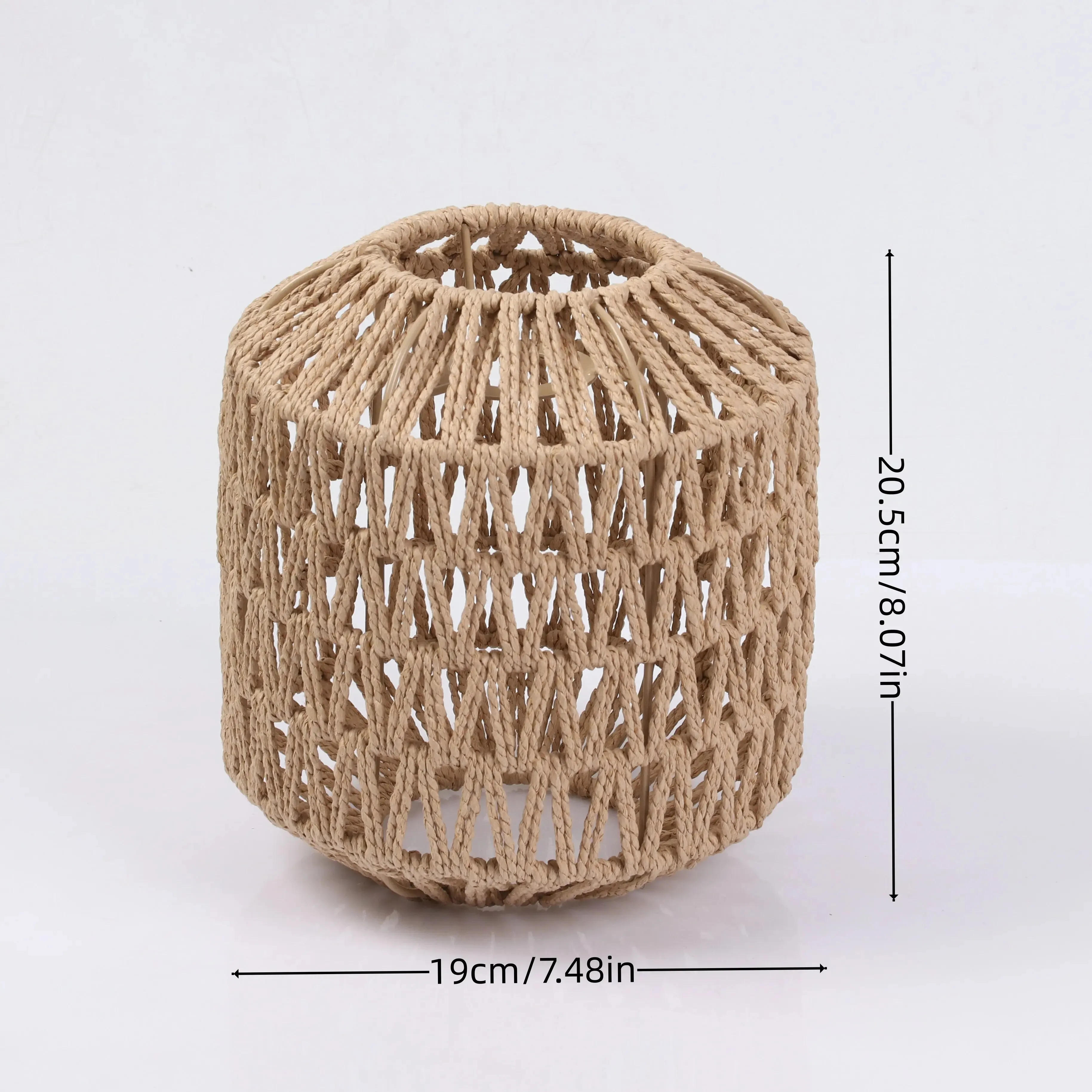 Woven Ceiling Lamp Cover Vintage Flush Mount Light Fixtures Modern ...