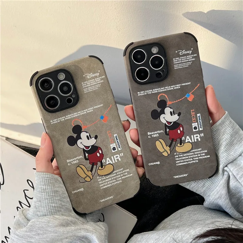 Luxury-Anti-fur-Mickey-Minnie-Disney-Phone-Case-For-iPhone-13-12-11-14 ...