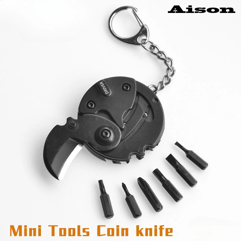 Multi-functional-EDC-Coin-Knife-Screwdriver-Portable-Mini-Pocket ...