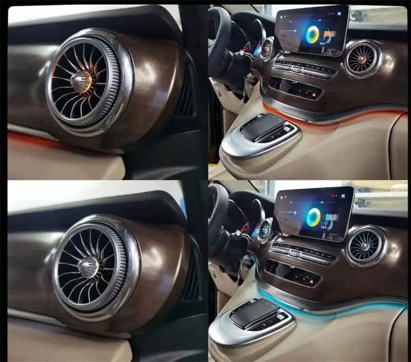 Car-LED-Front-Dashboard-AC-Air-Condition-Vent-Outlet-Turbo-Interior ...