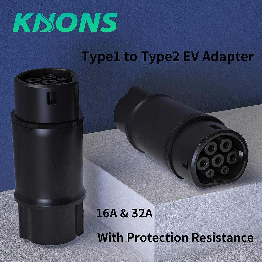 Adaptador EVSE 32A para vehículo eléctrico, Conector de cargador EV ...