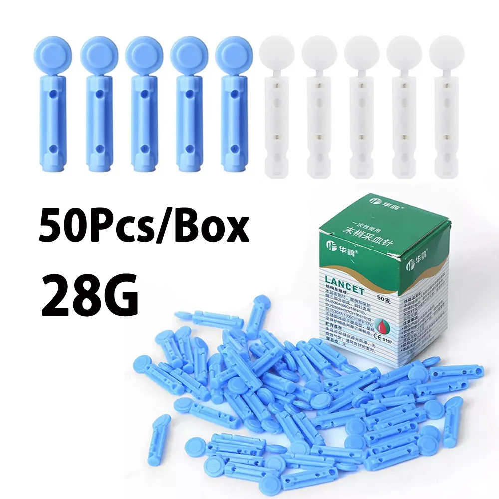 50pcs Blood Lancet Pen Disposable Needles Pen Glucose Meter Diabetes ...