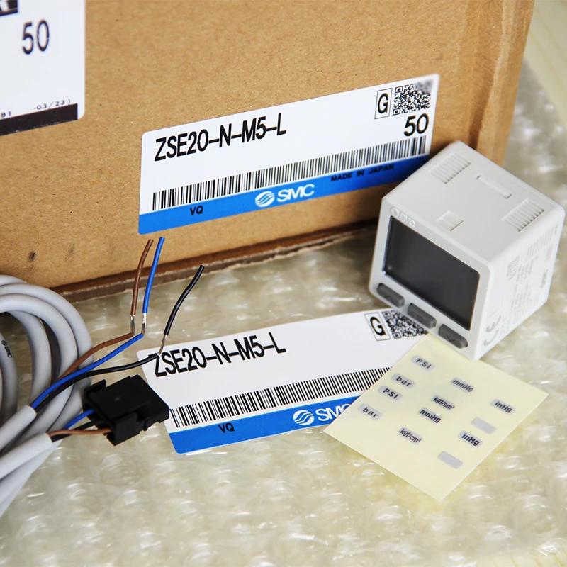SMC ZSE20 N M5 L ZSE20 Series 3 Screen Display High Precision Digital Pressure Switch For Vacuum ...