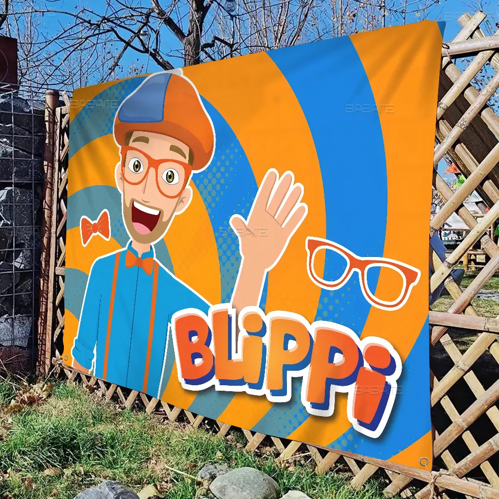 A-B-C-B-Blippiing-Creative-Pattern-Hanging-Flag-Polyester-Printed ...