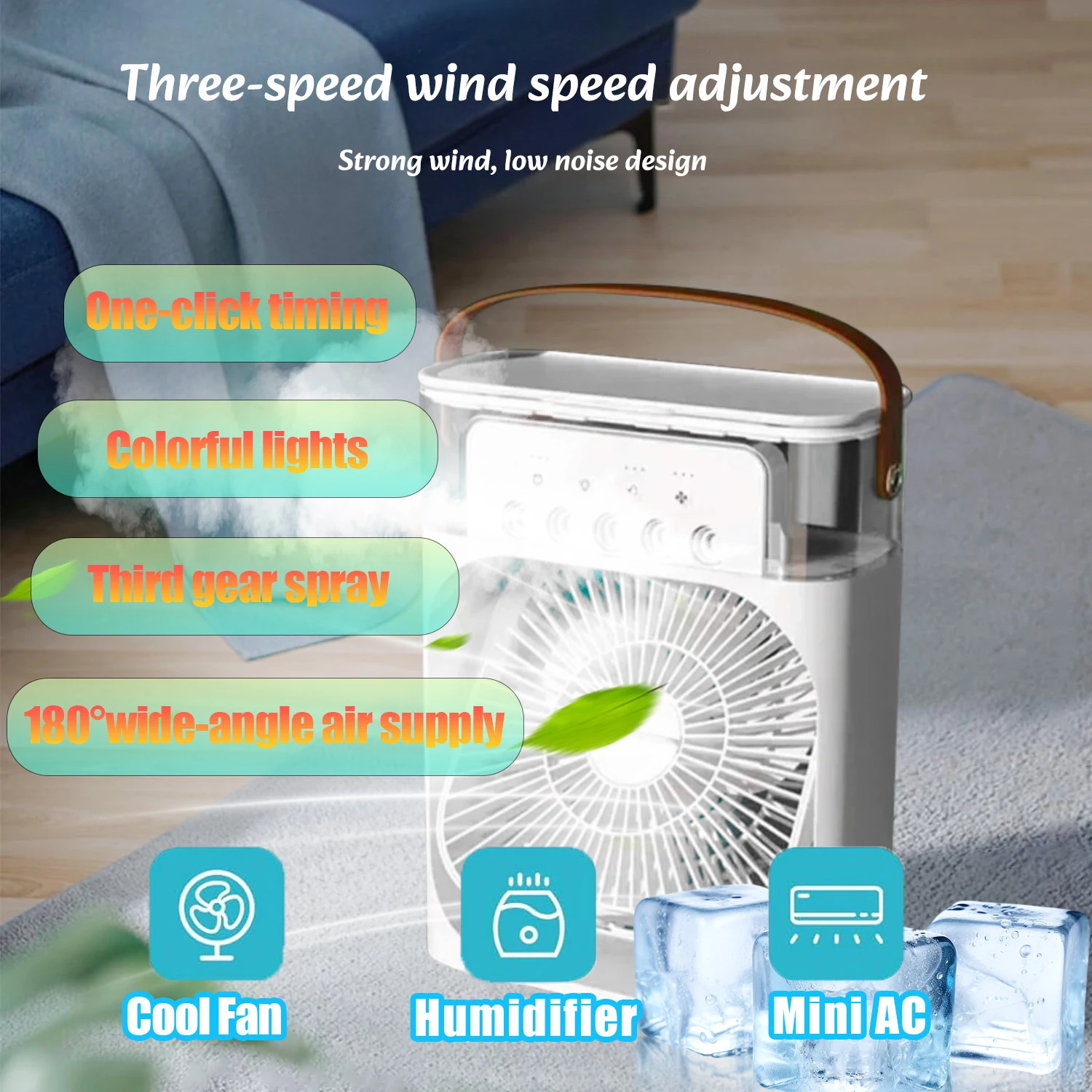 Silent-Electric-Portrable-Mini-Mobile-Fan-Air-Humidifier-Conditioner ...