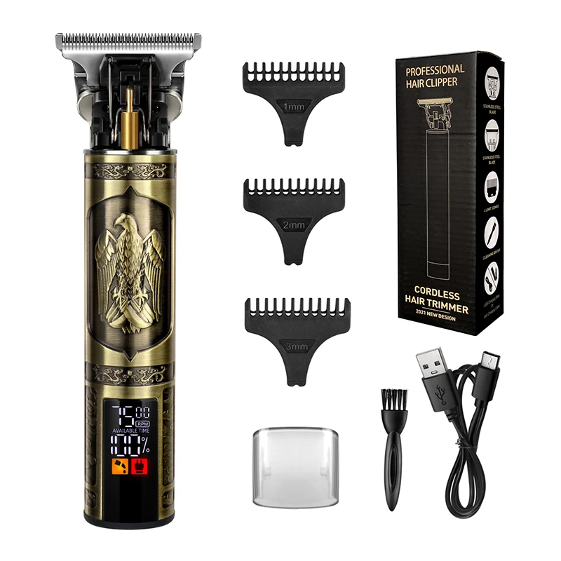 KIKIDO-Professional-Hair-Trimmer-Electric-Hair-Clipper-Rechargeable ...