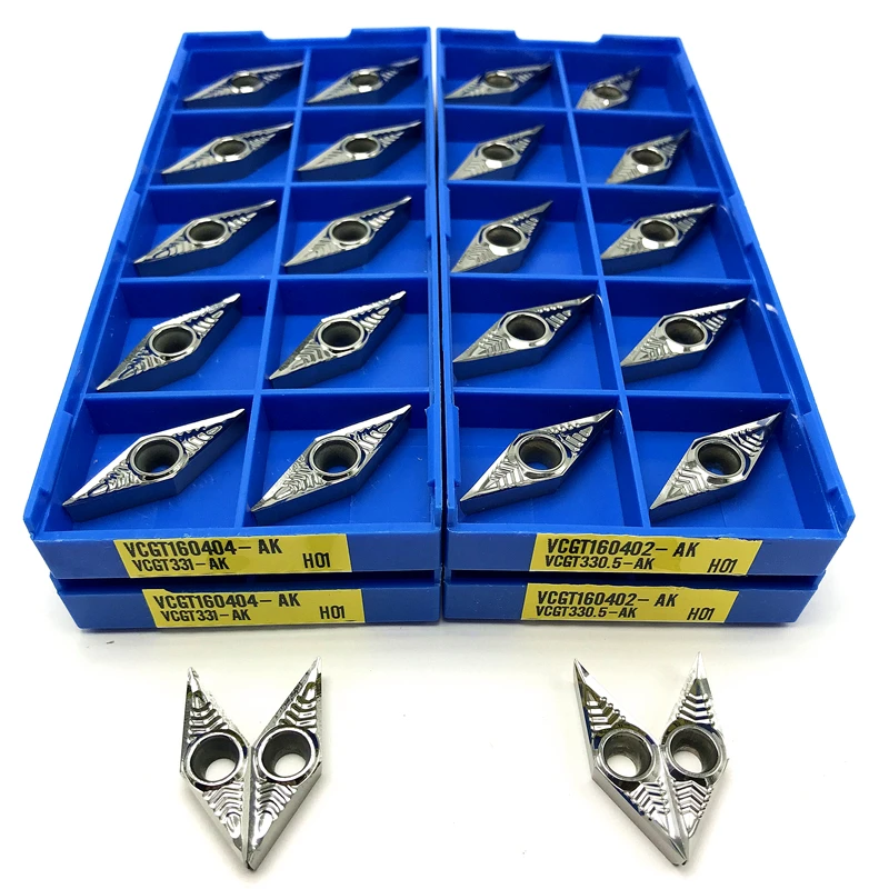 VCGT220516 VCGT220520 VCGT220530 Original Aluminum inserts CNC turning ...