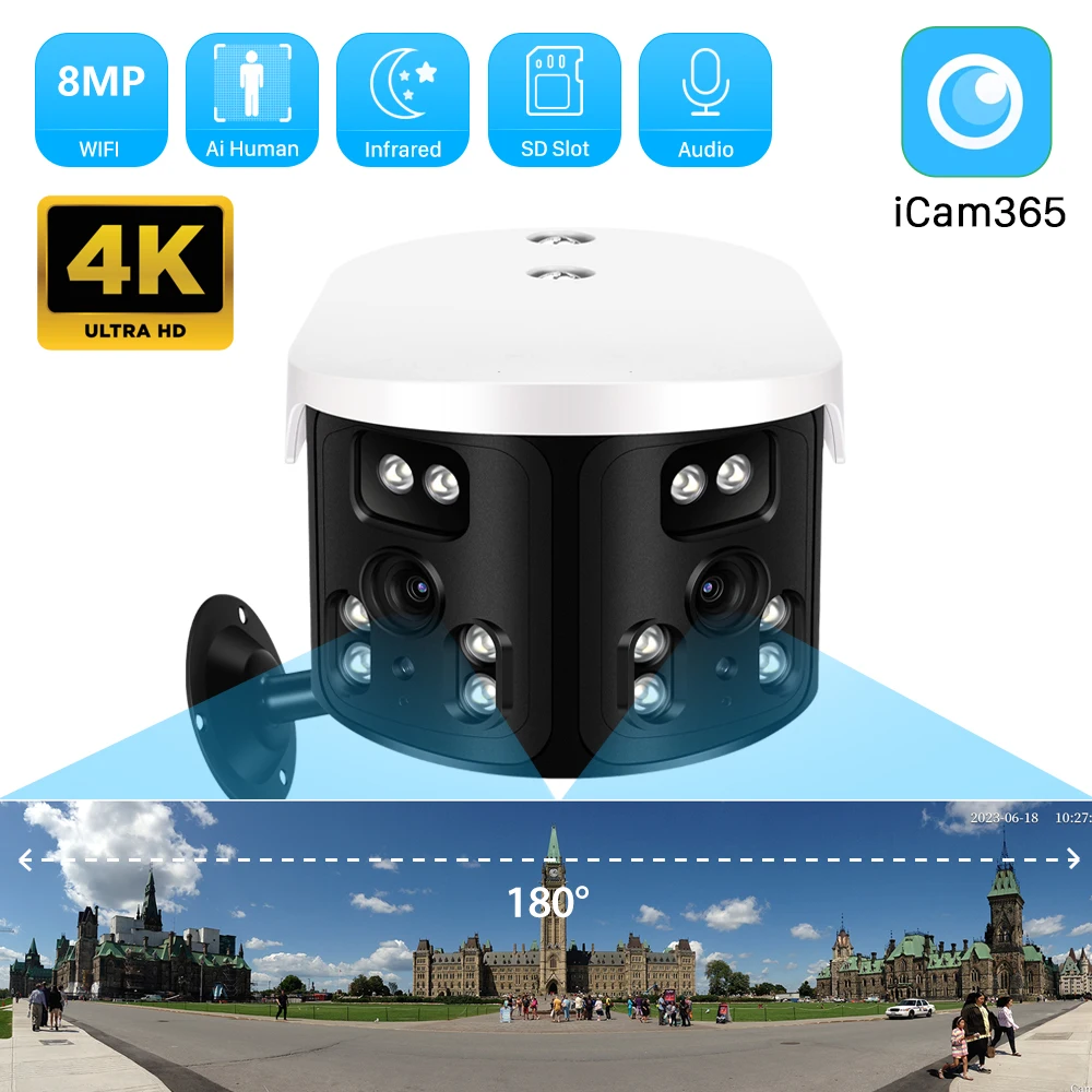 4K-8MP-HD-WIFI-IP-Camera-Dual-Lens-180-Ultra-Wide-View-Panoramic ...