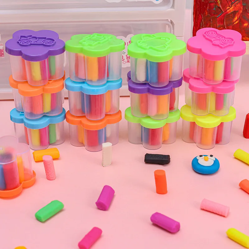 24 Box DIY 12 Colors Clay Handmade Plasticine for Kids Birthday Party ...