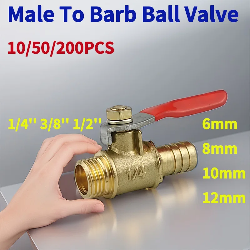 10PCS-Ball-Valve-with-6-12mm-Hose-Barb-and-Male-Thread-Connectors-1-8-1 ...