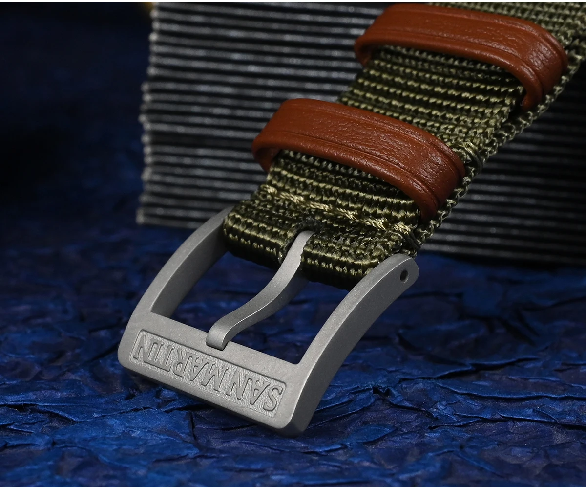 San Martin NH35 Retro Military Pilot Watch 38mm - SN0137G