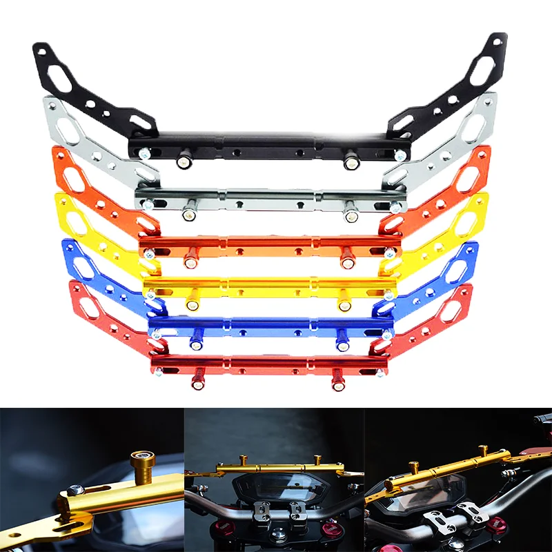Motorcycle-Handlebar-Bracket-Motorbike-Stabilizer-Bar-Aluminium-Alloy ...