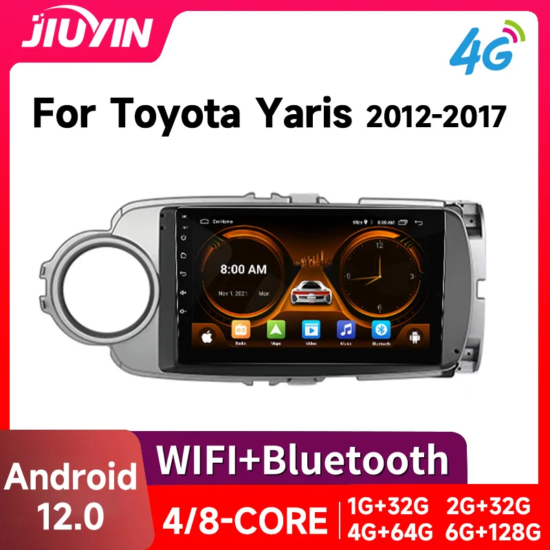 JIUYIN-Car-Radio-Multimedia-Player-For-Toyota-Yaris-2012-2013-2014-2015 ...