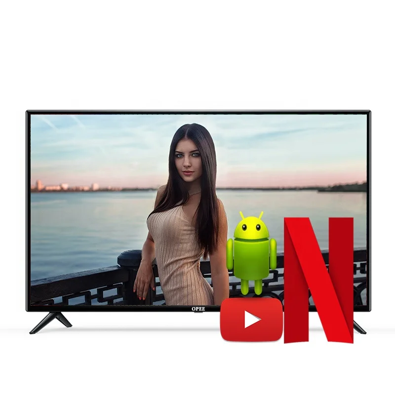 Oem de alta qualidade smart tv lcd elevision 4k uhd hd smartv 32 polegada sem moldura android ...