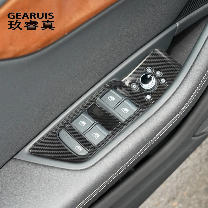 For-Audi-A4-B9-A5-S4-2017-2022-Carbon-fiber-Window-Glass-Lifting-trunk ...