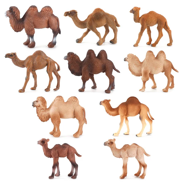 Simulation Camel Action Figure Wild Animals Figurines Desert Captive ...