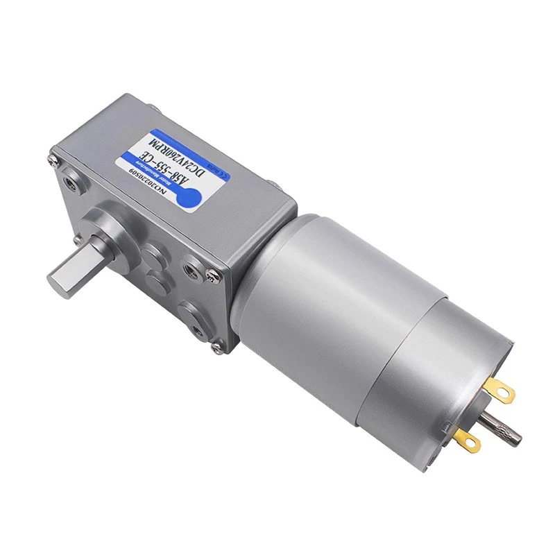 A58SW-555 DC 12V 24V High Torque Worm Gear Motor - AliExpress 13