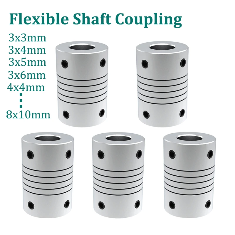 Stepper Motor Flexible Coupling Shaft Couplings 5 - 3d Printer Parts ...