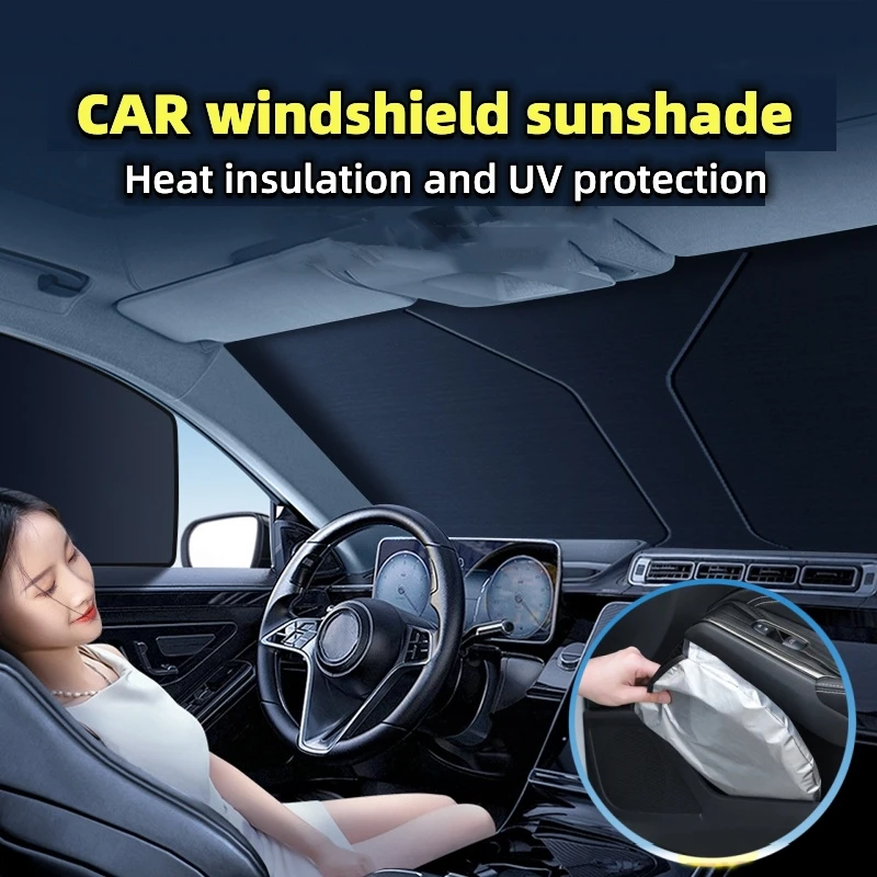 Car Front Window Sunshade Cover Sun Shade Windshield Visor Windscreen ...