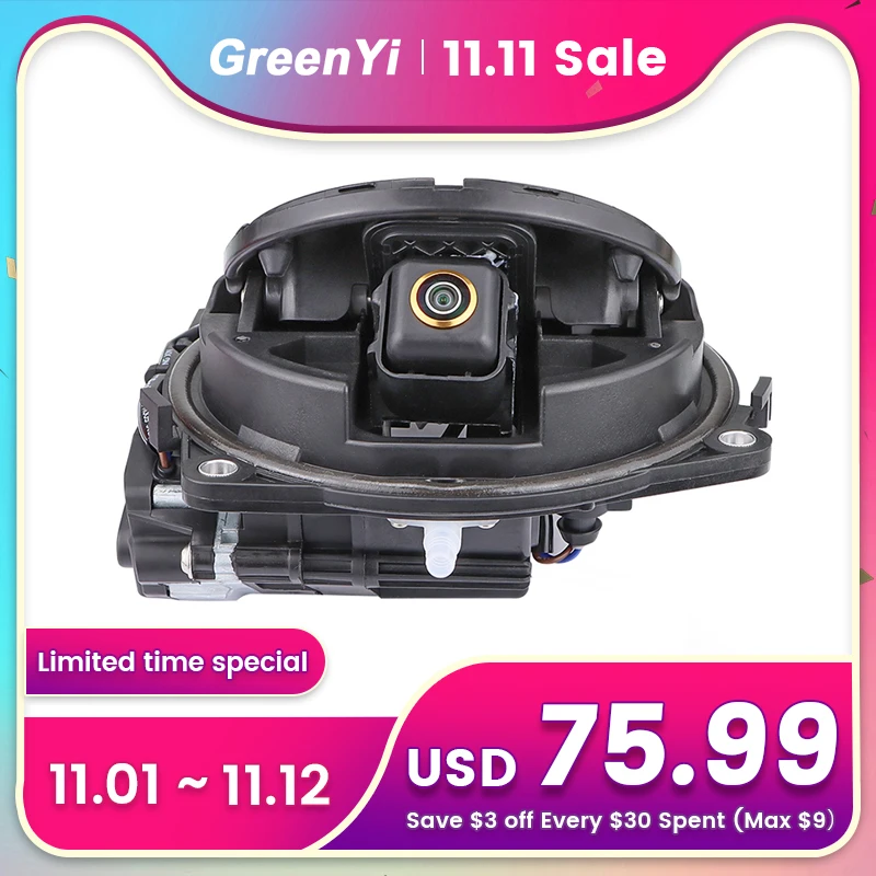 Gold Fisheye 170° AHD 1080P Flip Emblem Reverse Backup Camera For VW ...