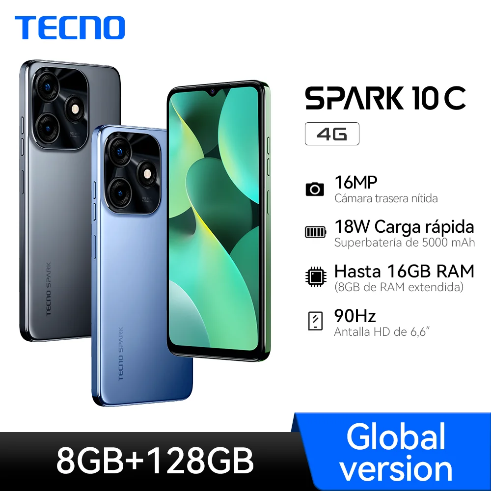 TECNO-Spark-10C-SmartPhone-6-6-HD-90Hz-Refresh-Rate-16MP-Camera-5000maH ...