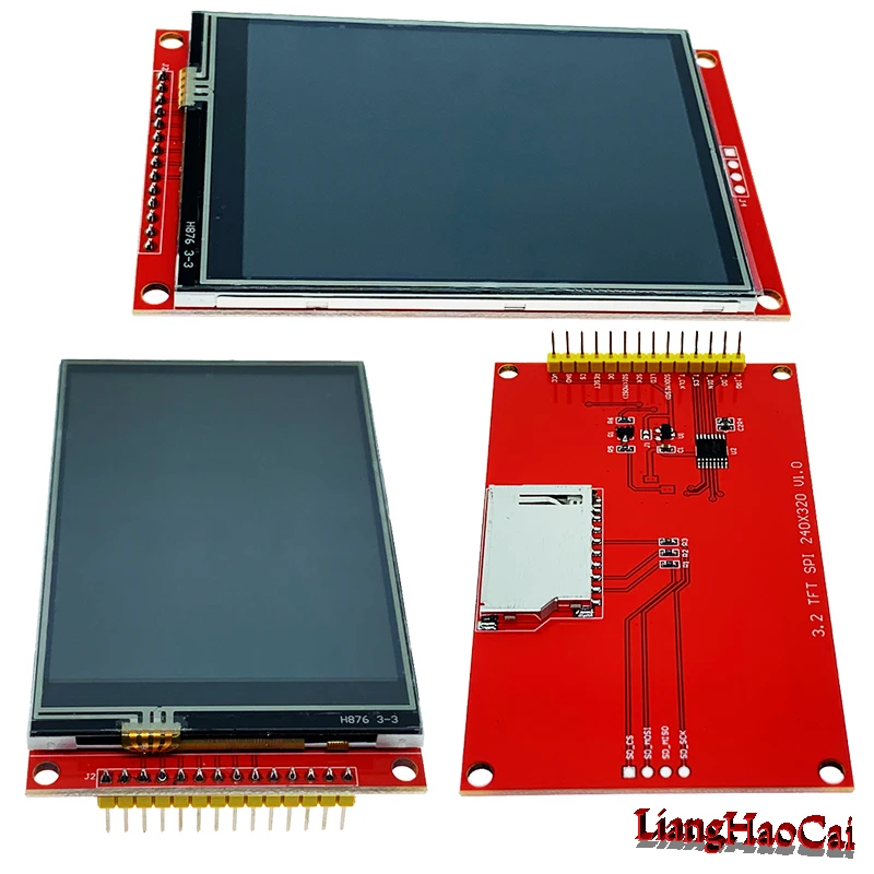 3.2 Inch Tft Lcd Screen Display Spi Module 14p Touch Panel 320*240 Rgb ...