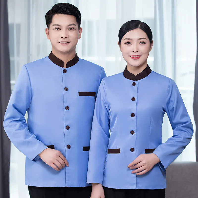 Cleaning Service Uniform Long-Sleeved Women's Hotel Room Cleaner ...