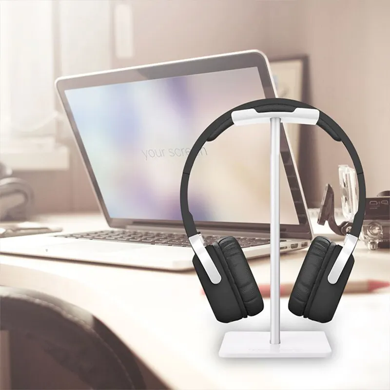 Headphone-Black-and-White-Detachable-Aluminum-Alloy-Stand-Headphone ...