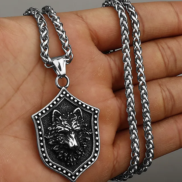 Viking Style Various Wolf Head Runes Original Stainless Steel Material ...