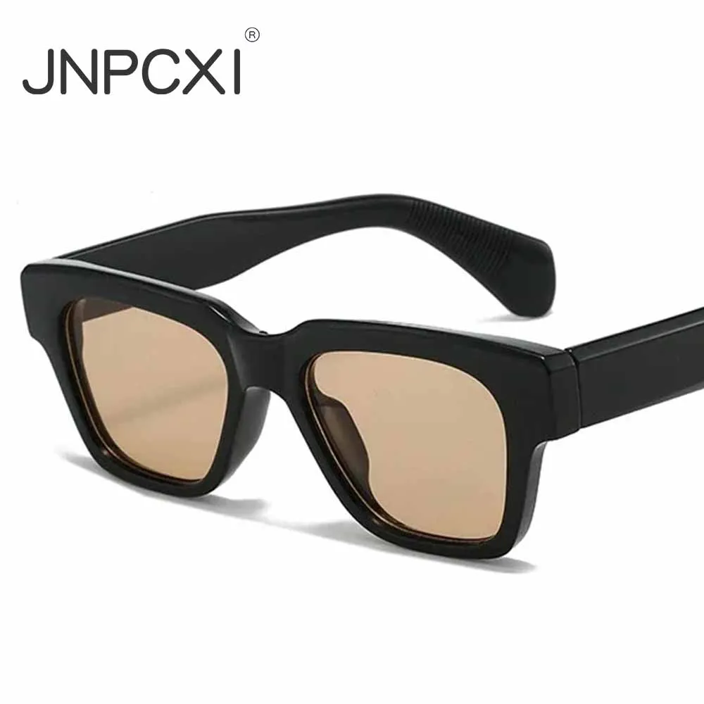 JNPCXI-New-Fashion-Square-Sunglasses-Women-Retro-Light-Tea-Shades-UV400 ...