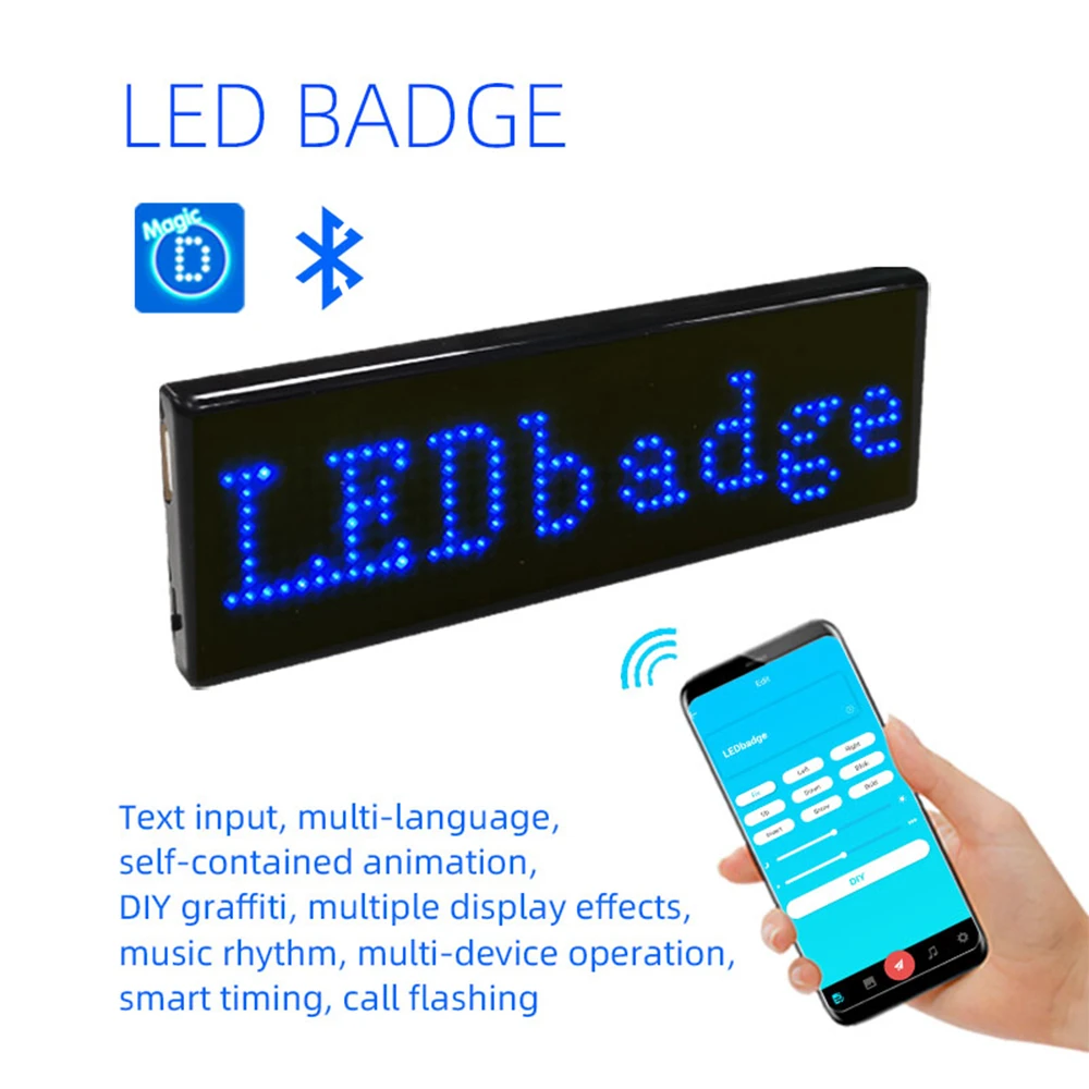 Danemark-ge-de-nom-LED-Bluetooth-tableau-d-affichage-d-filement-programmable-bricolage ...