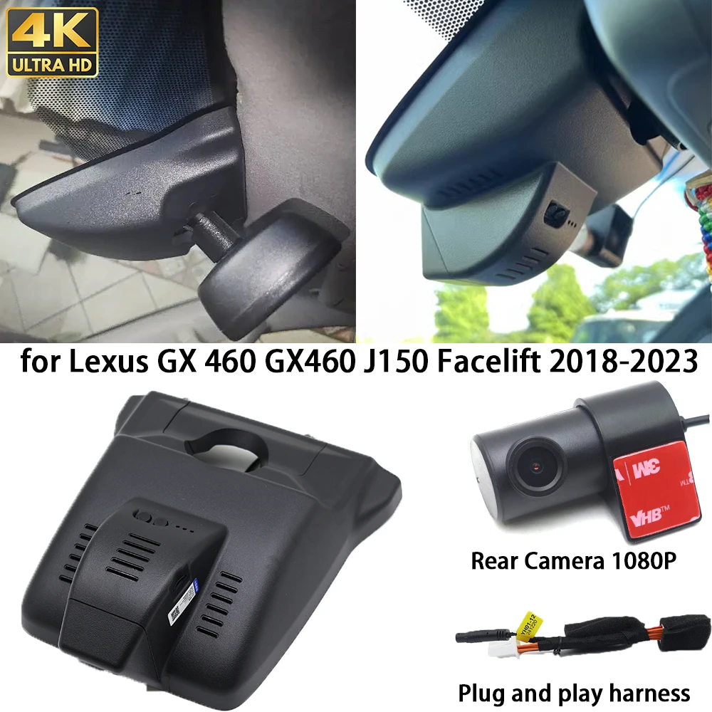 for Lexus GX 460 GX460 J150 Facelift 2018-2023 4K Dash Cam Front Camera ...