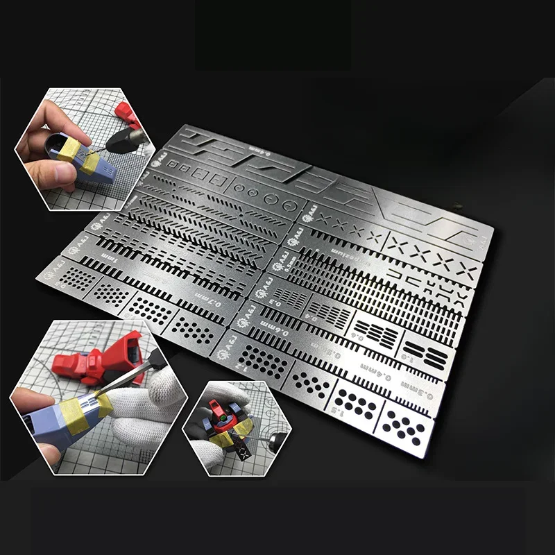 12-In-1-Precision-Craft-Tool-Set-Stainless-Steel-Carving-Ruler-Drill ...